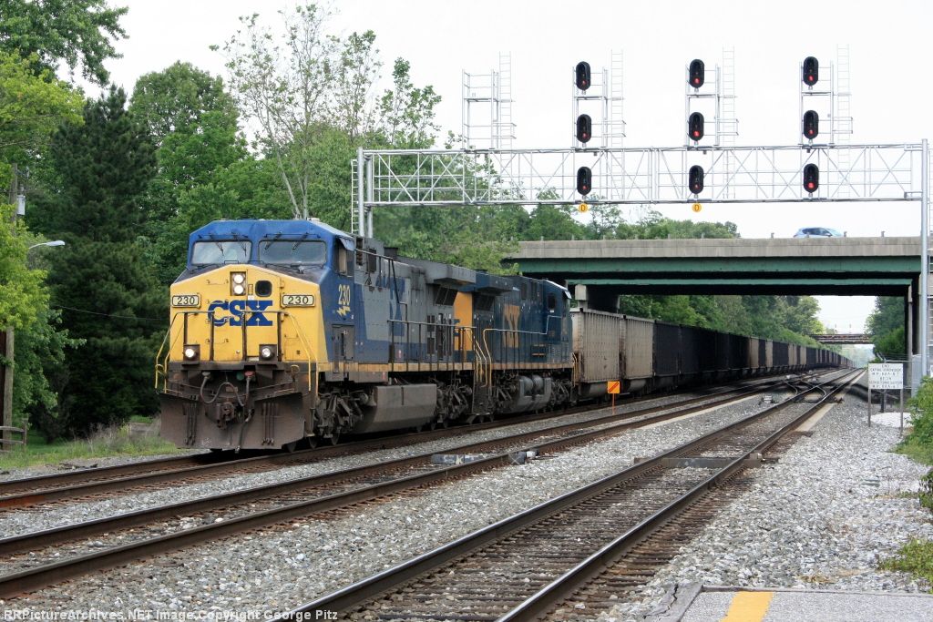 CSX 230 headed for the Old Main Line